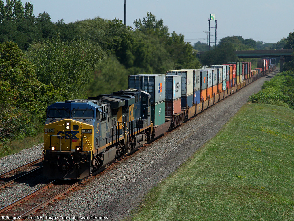 CSX 397 west at Mile 70 Lakeshore Sub